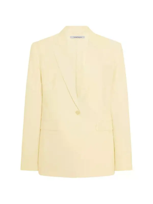 Another Tomorrow Single-button Peaked-lapel Blazer