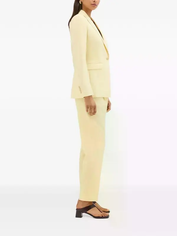 Another Tomorrow Single-button Peaked-lapel Blazer