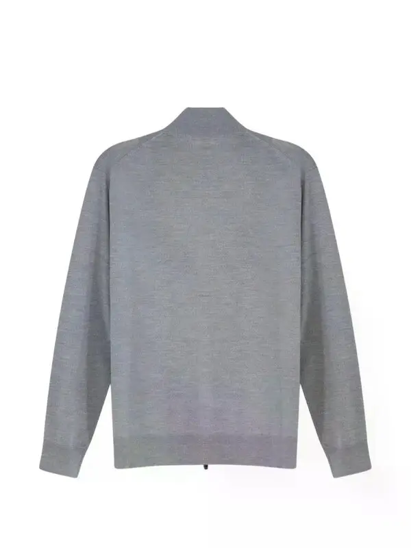 BRAMANI CASHMERE Zip-up Wool Cardigan