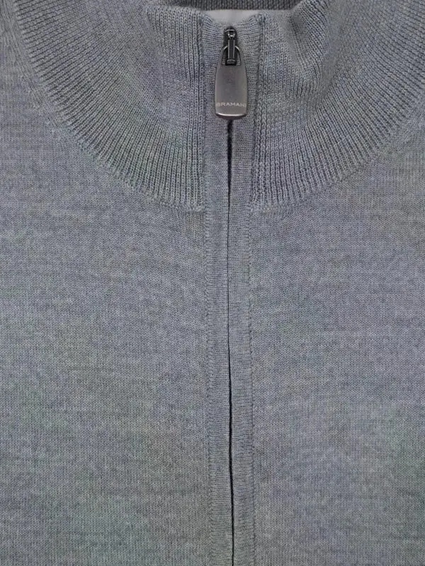 BRAMANI CASHMERE Zip-up Wool Cardigan