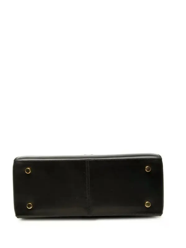 FERRAGAMO 2000-2026 Smooth Calfskin Gancini Iconic Top Handle Bag Satchel
