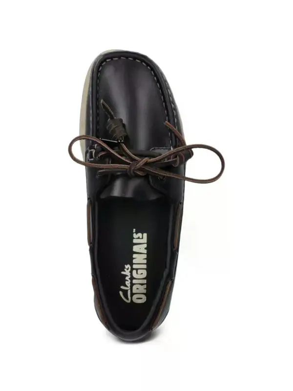 Clarks Godney Leather Boat Shoes
