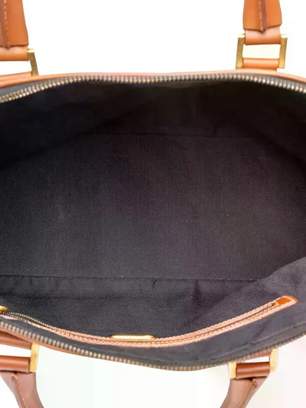 Fendi 2010-2026 Pequin Coated Canvas Dome Satchel