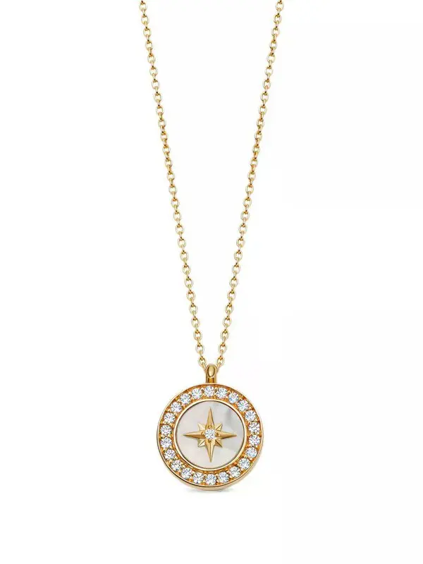 Astley Clarke Polaris Mother-of-pearl Necklace - Gold