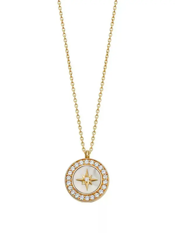 Astley Clarke Polaris Mother-of-pearl Necklace - Gold
