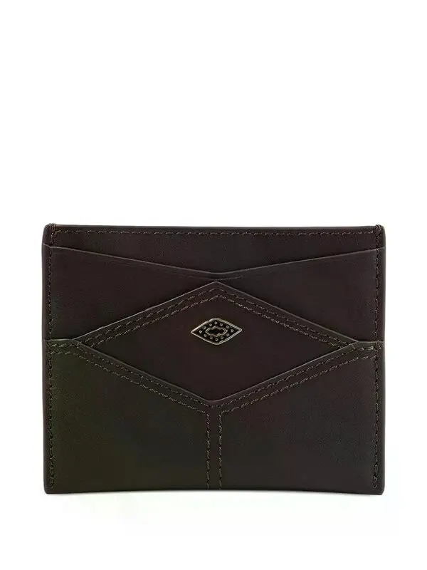 Ba&sh Logo-embossed Cardholder - Brown