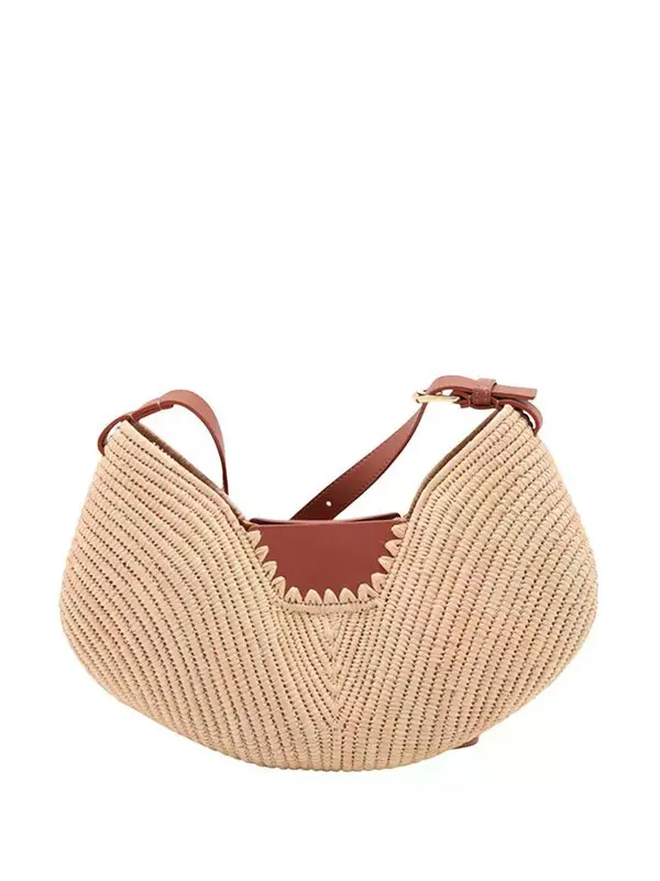 Loewe 2000-2026 Paulas Ibiza Medium Raffia And Calfskin Swing Crossbody Bag