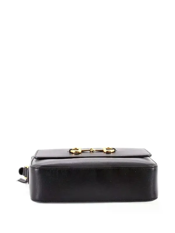 Gucci Horsebit 1955 Flap Pocket Camera Bag Leather Small Crossbody Bag