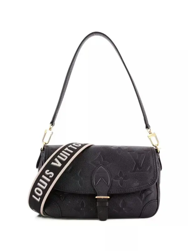 LOUIS VUITTON Diane Nm Handbag Monogram Empreinte Giant Shoulder Bag - Black
