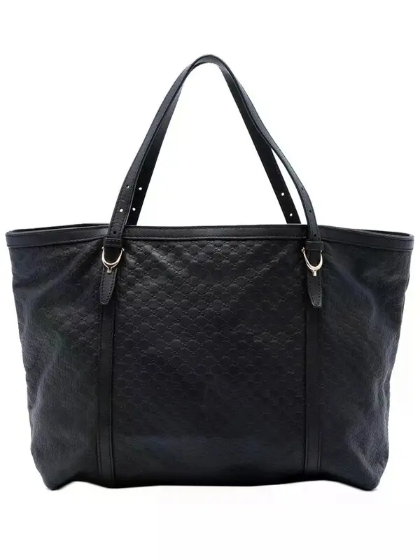 Gucci 2016-2026 Microguccissima Nice Tote Bag - Black