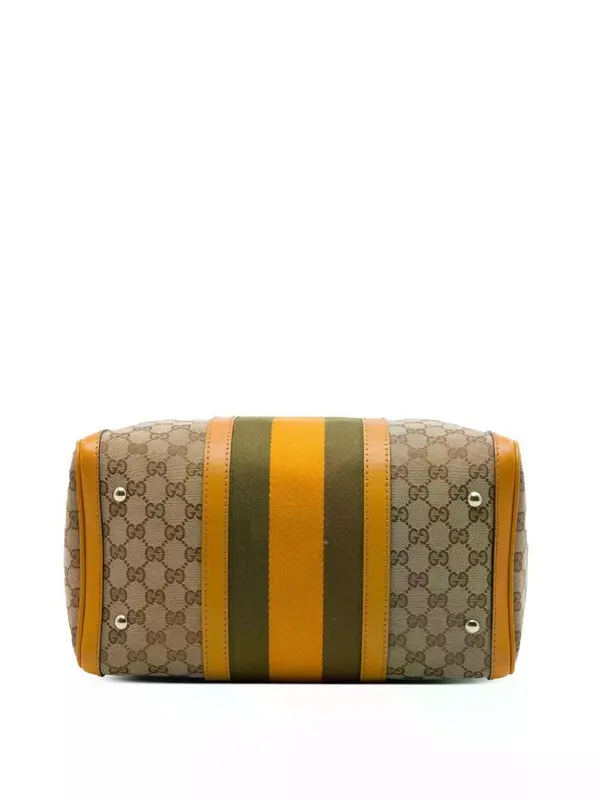 Gucci 2016-2026 Medium Gg Canvas Web Joy Boston Bag Satchel