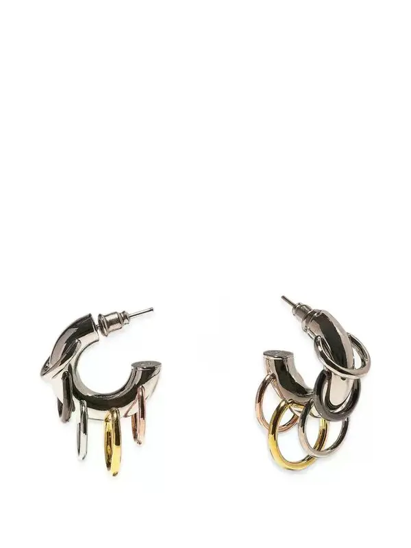 PANCONESI Pierced Crystal Hoop Earrings
