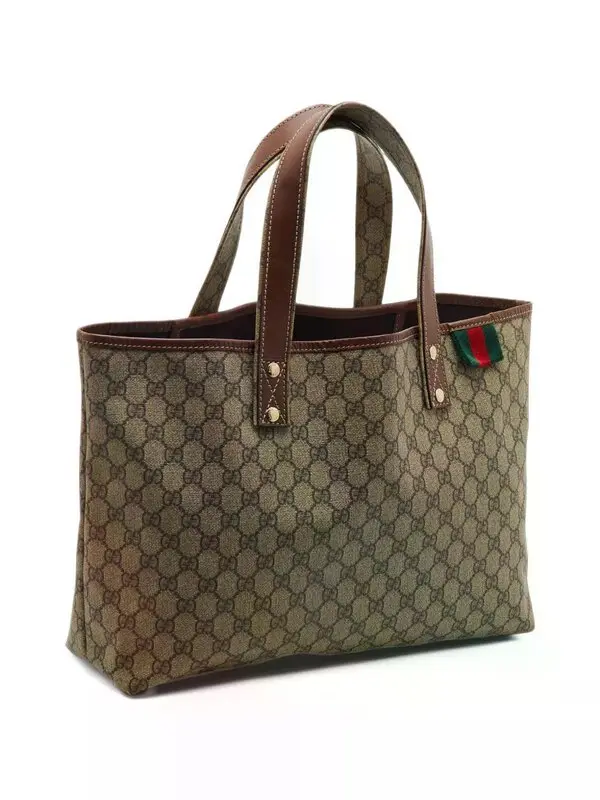 Gucci Gg Supreme Sherry Line Tote Bag
