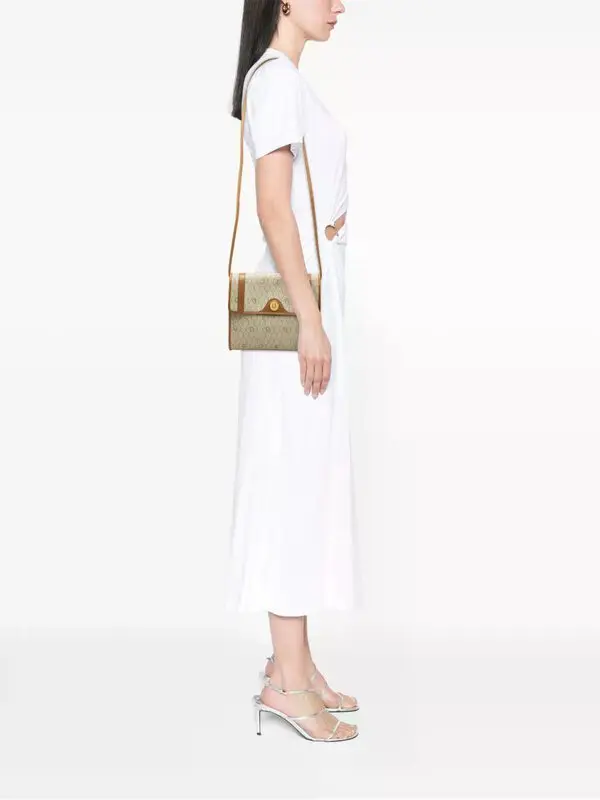 Dior 20th Century Honeycomb Coated Canvas Crossbody Bag - Neutrals