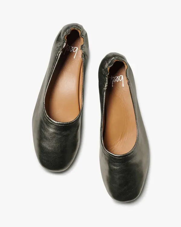 Beek Swan Leather Ballet Shoe