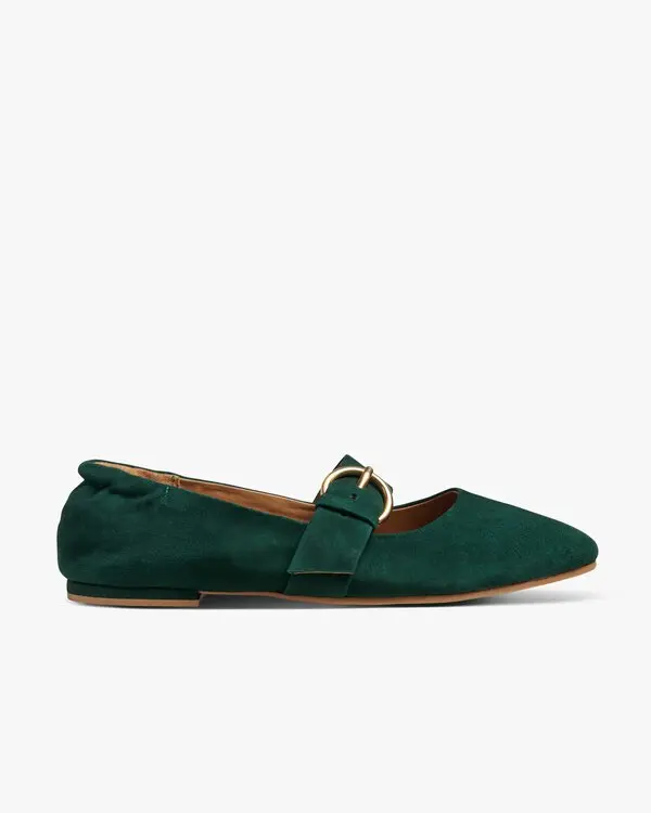 Beek Cardinal Suede Mary Jane Ballet Shoe