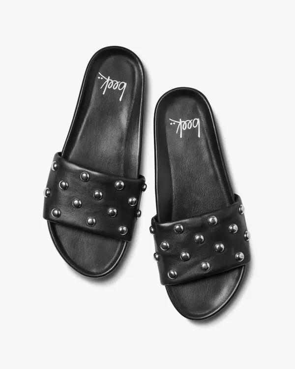Beek Gallito Stud Leather Slide Sandal
