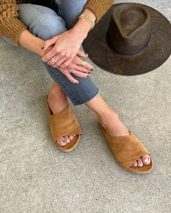 Beek Kea Suede Slide Sandal - Tan