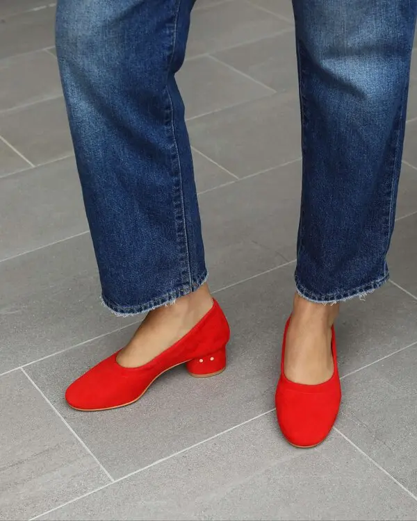 Beek Lina Suede Ballet Heel