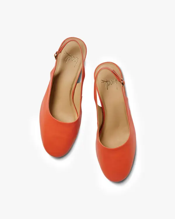 Beek Lora Leather Ballet Slingback Heel