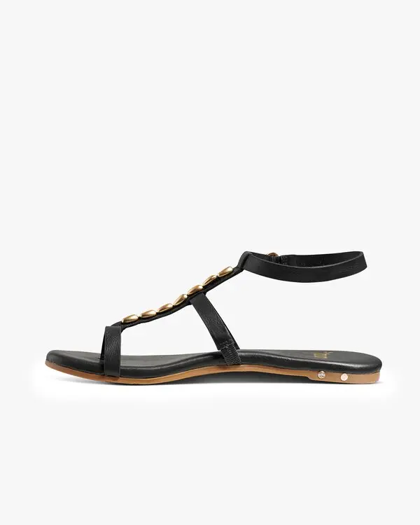 Beek Goldenbird Beaded Leather Sandal