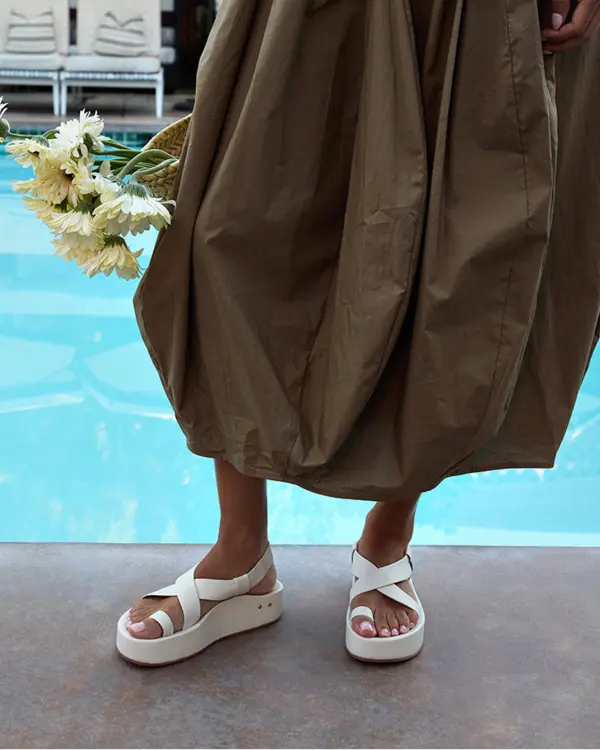 Beek Caracara Leather Platform Sandal