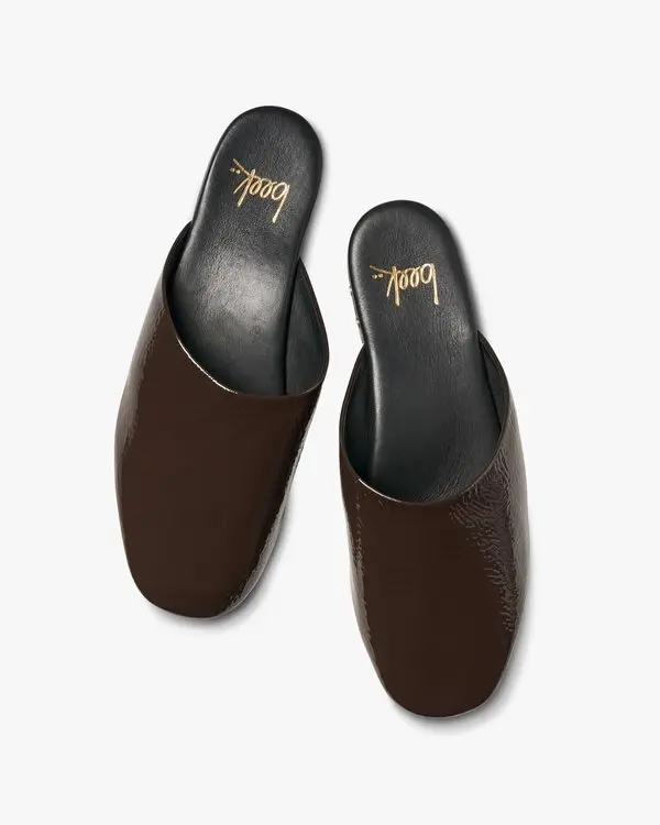 Beek Blackbird Patent Leather Mule