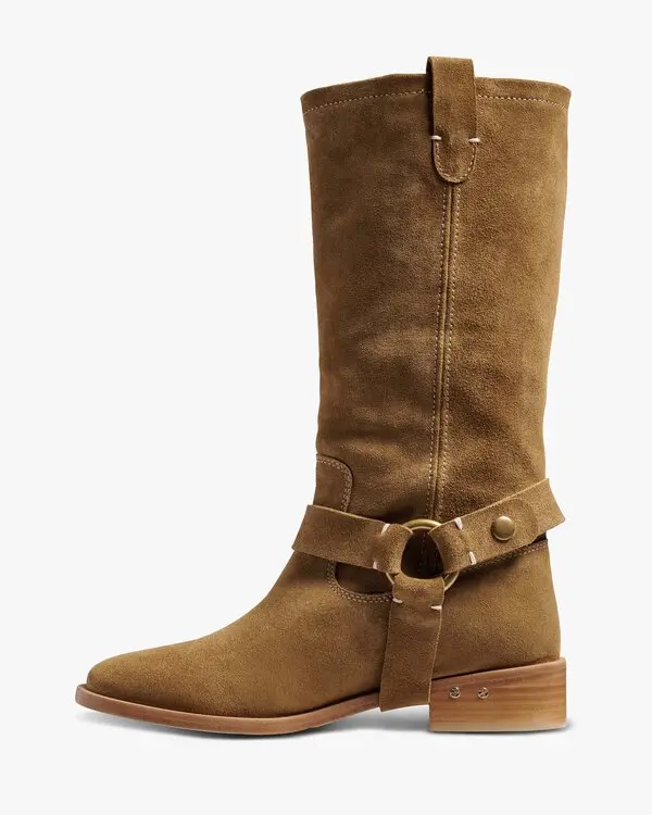 Beek Kestrel Suede Tall Boot With Removable Strap