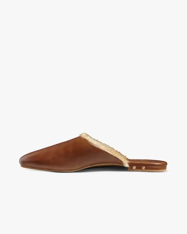 Beek Blackbird Shearling Leather Mule