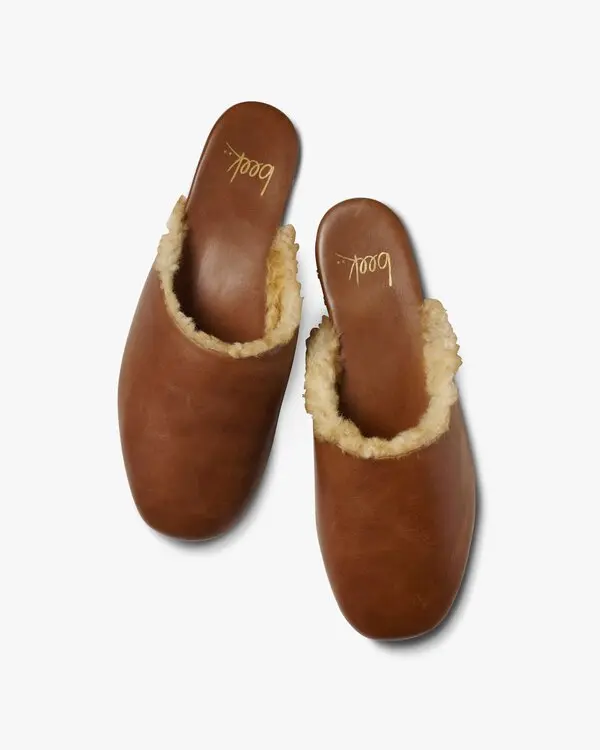 Beek Blackbird Shearling Leather Mule