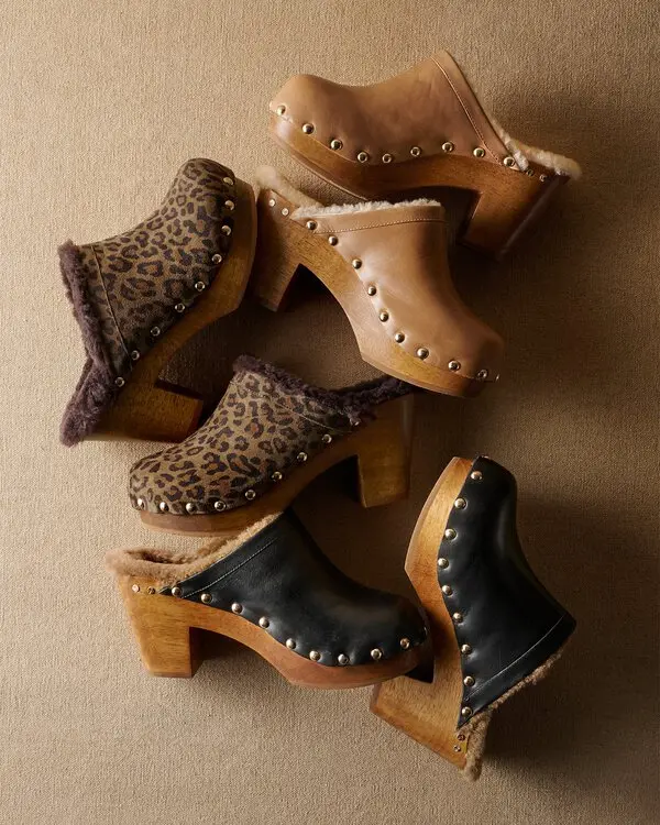 Beek Woodpecker Shearling Clog