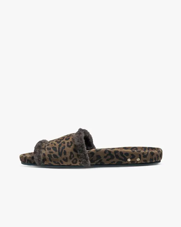 Beek Gallito Shearling Suede Slide Sandal