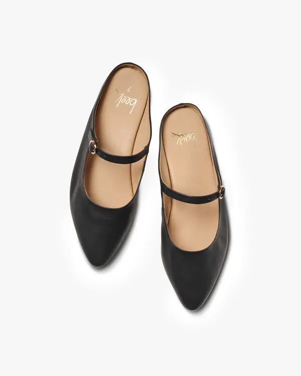 Beek Swallow Leather Ballet Mule