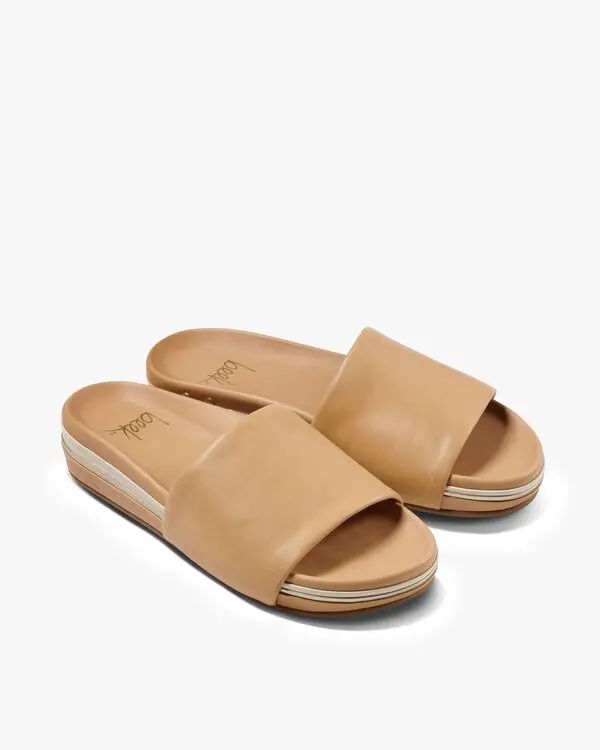 Beek Pelican Stripe Leather Platform Sandal