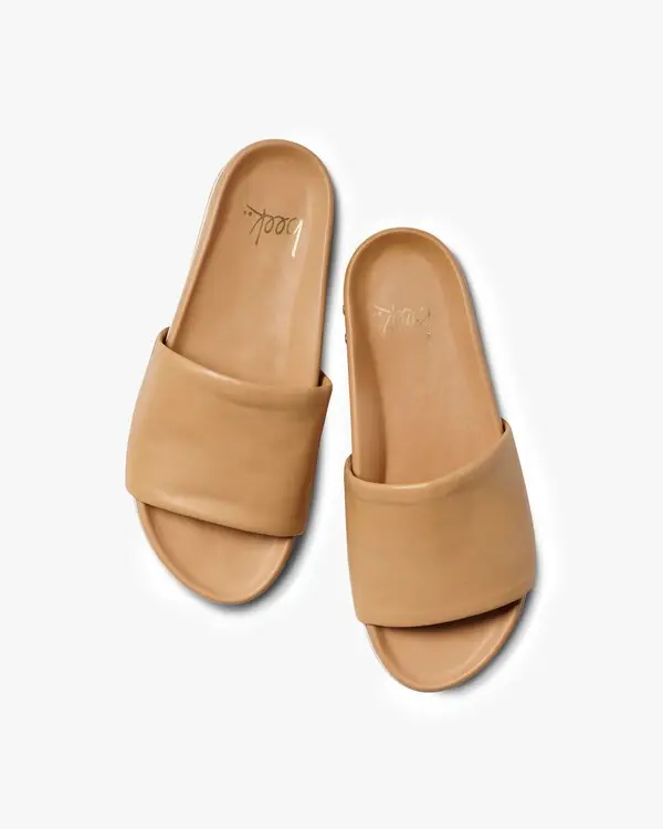Beek Pelican Stripe Leather Platform Sandal