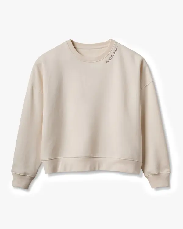 Beek Little Bird Organic Cotton Sweatshirt - White
