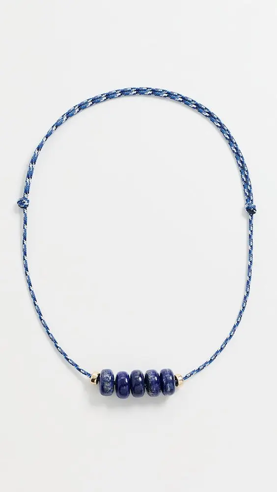 Zoe Chicco 14k Lapis Lazuli Slider Necklace