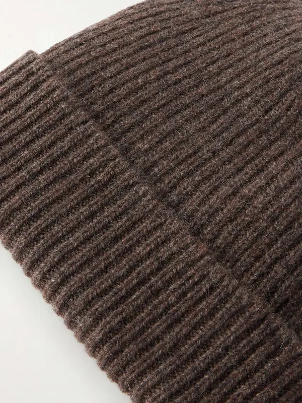 William Lockie Ribbed Cashmere Beanie