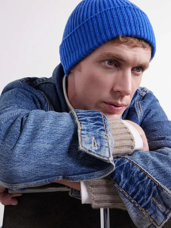 William Lockie Ribbed Cashmere Beanie