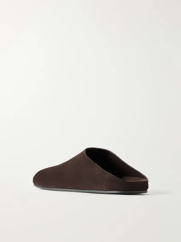 THE ROW Hudson Suede Slippers