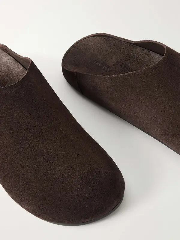 THE ROW Hudson Suede Slippers