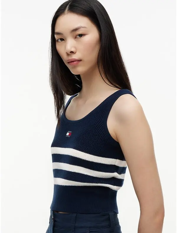 Tommy Hilfiger Striped Sweater Tank Top