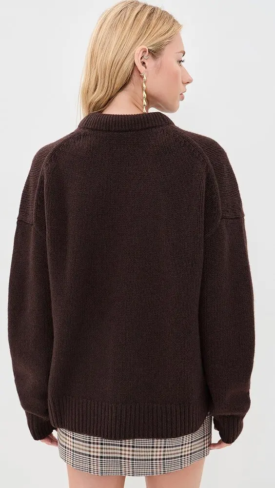 REFORMATION Jonie Cashmere Oversized Scoop Neck Sweater