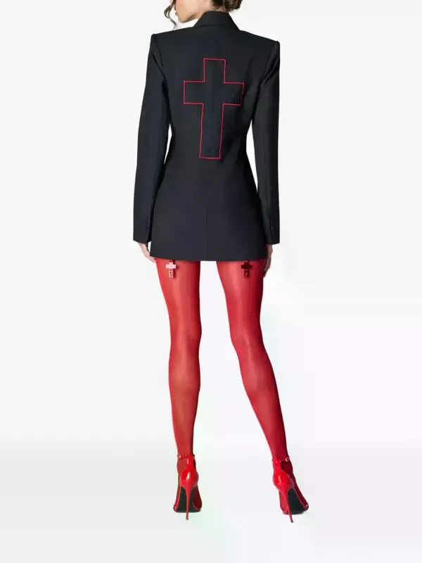 SCANDALE Inspiration Divine Cross-embroidered Blazer