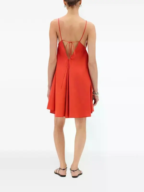 Another Tomorrow Sun Spaghetti-strap A-line Mini Dress