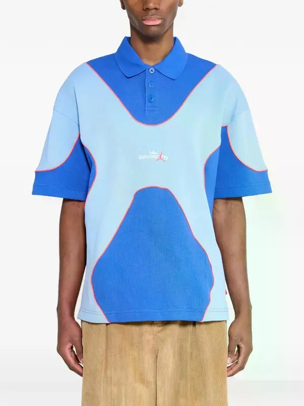 JORDAN X Awake Ny Colour-block Polo Shirt