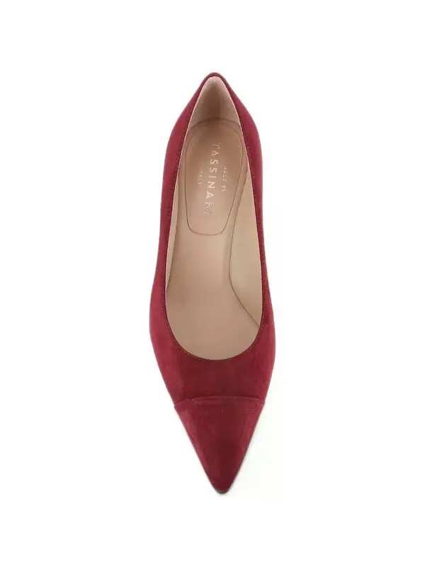 TASSINARI Décolleté Bianca Pointed-toe Suede Pumps