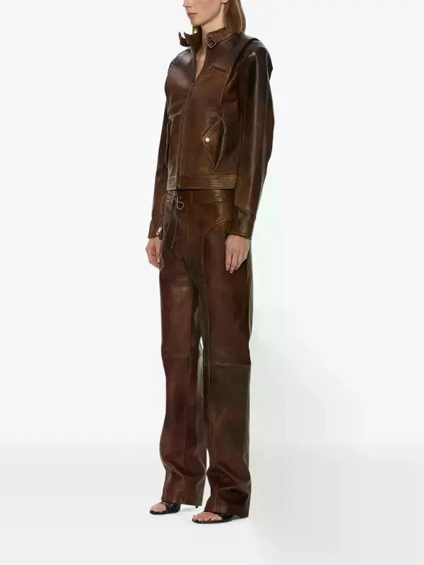 Christopher Esber Alex Leather Straight Trousers
