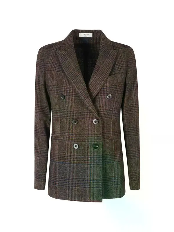 CIRCOLO 1901 Check-pattern Double-breasted Jacket