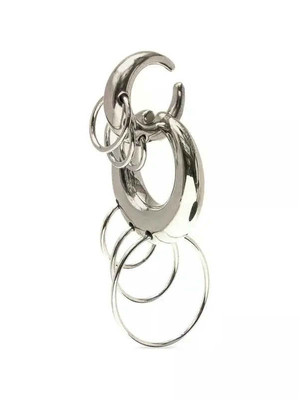 PANCONESI Pierced Circle Hoop-charm Ear Cuff - Silver